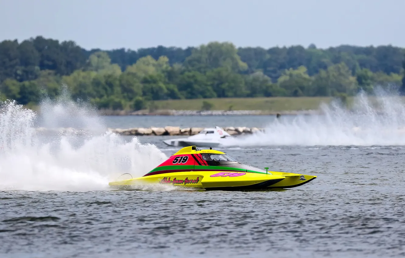 Wallpaper speed, boats, race for mobile and desktop, section спорт ...
