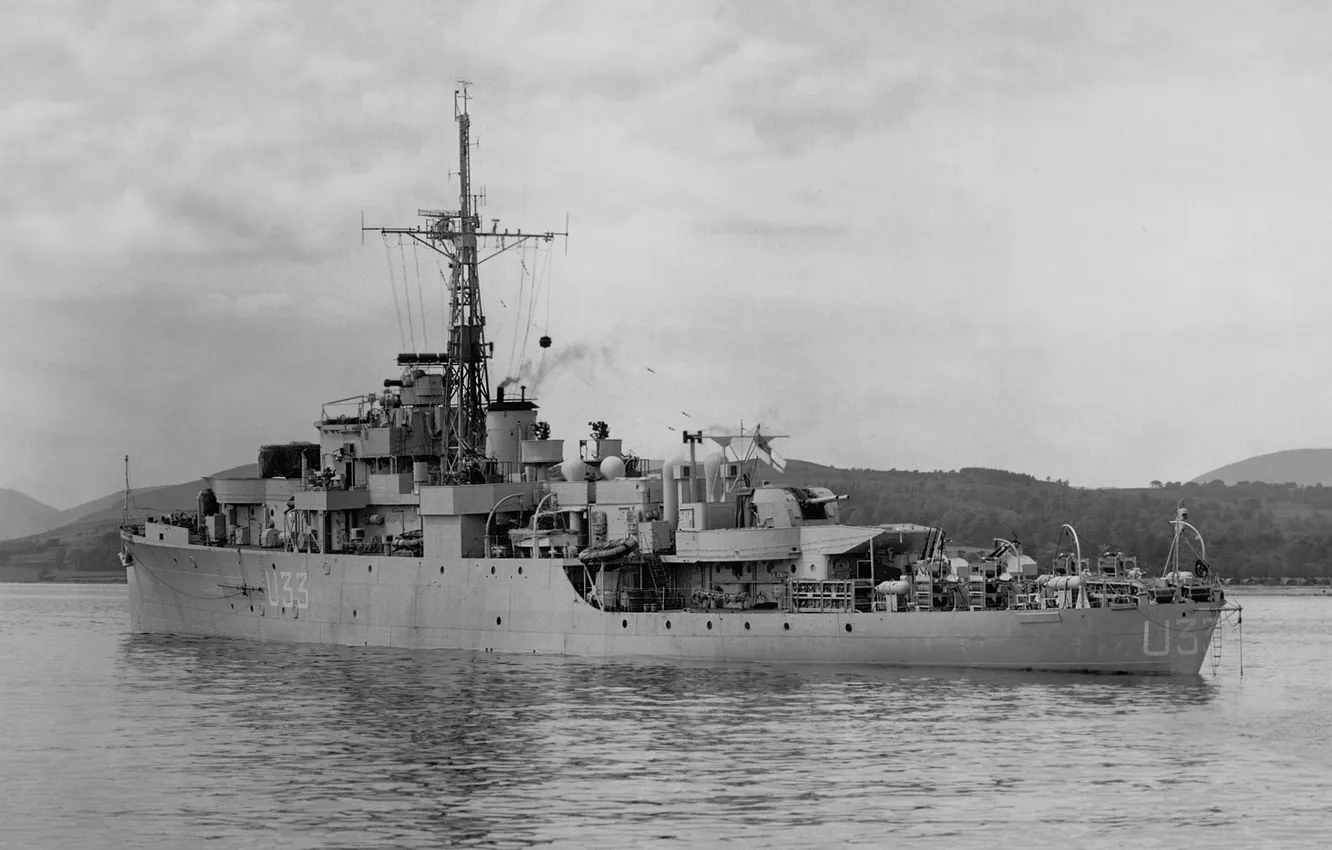 Wallpaper 1945;, The Royal Navy of Great Britain, The sloop, HMS ...