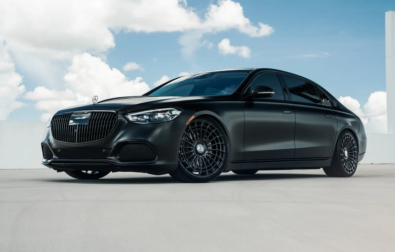 Wallpaper Mercedes-Benz, Mercedes, black, Maybach, AMG, clouds, S-Class ...