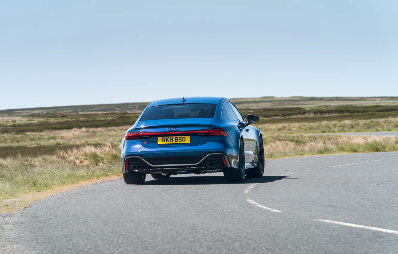 Wallpaper Audi, road, RS 7, rear view, Audi RS7 Sportback Performance ...