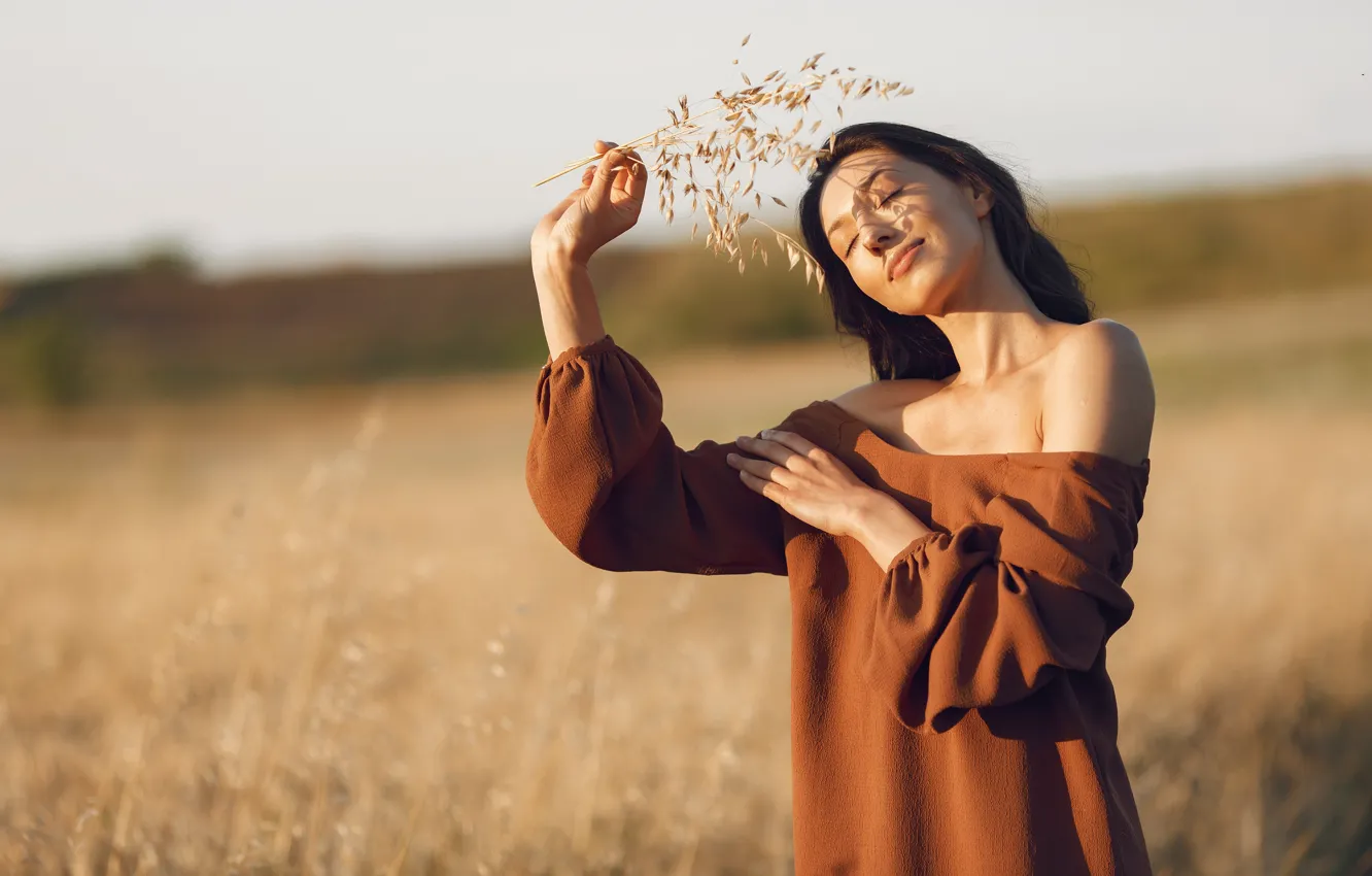 Wallpaper Summer Girl The Sun Light Nature Face Pose Smile For