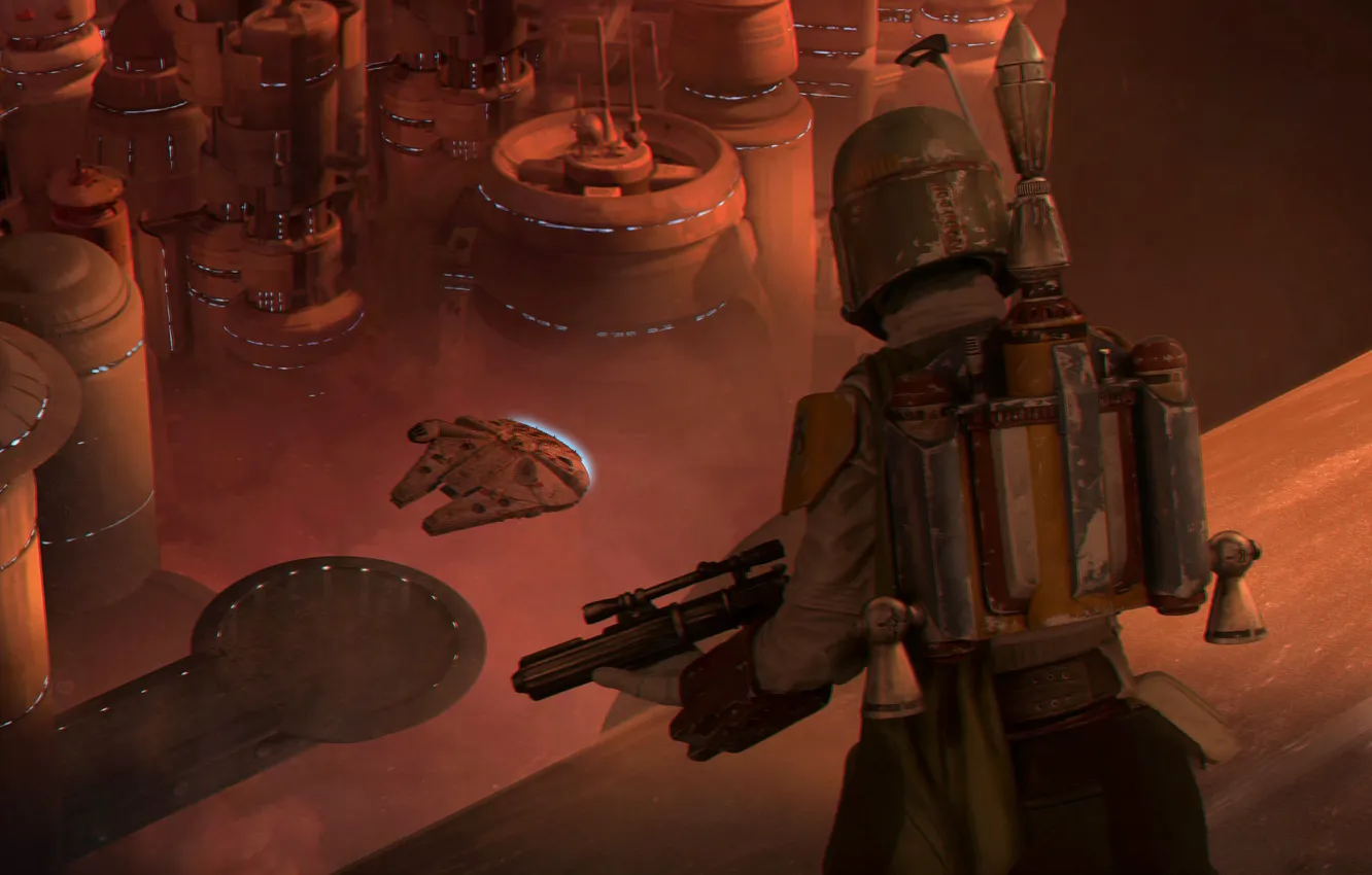 Wallpaper Star wars, Boba Fett, the bounty hunter, Jesus Conde for ...