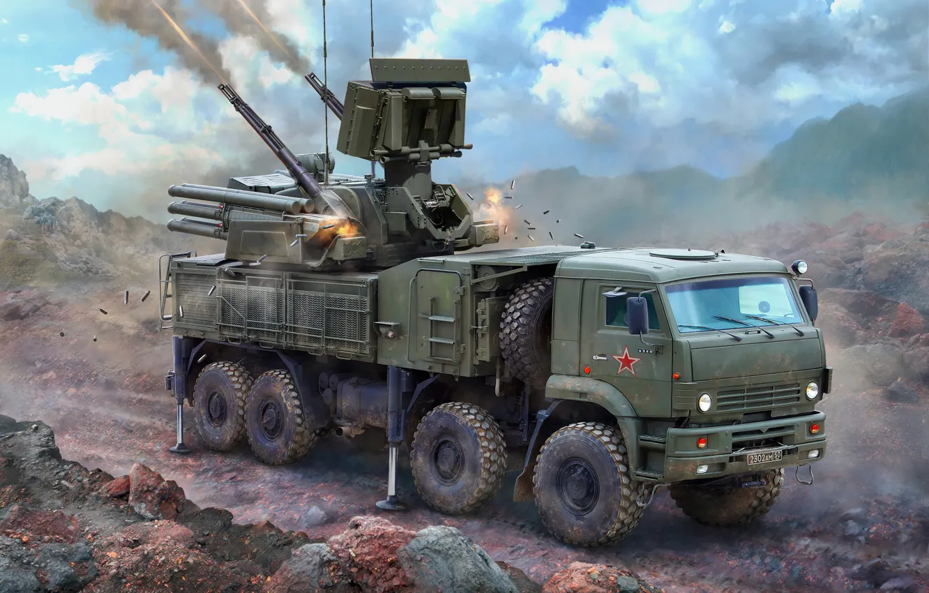 Wallpaper Russia, KAMAZ, Defense, Pantsir-S1, SAM, Vladimir Narto for ...