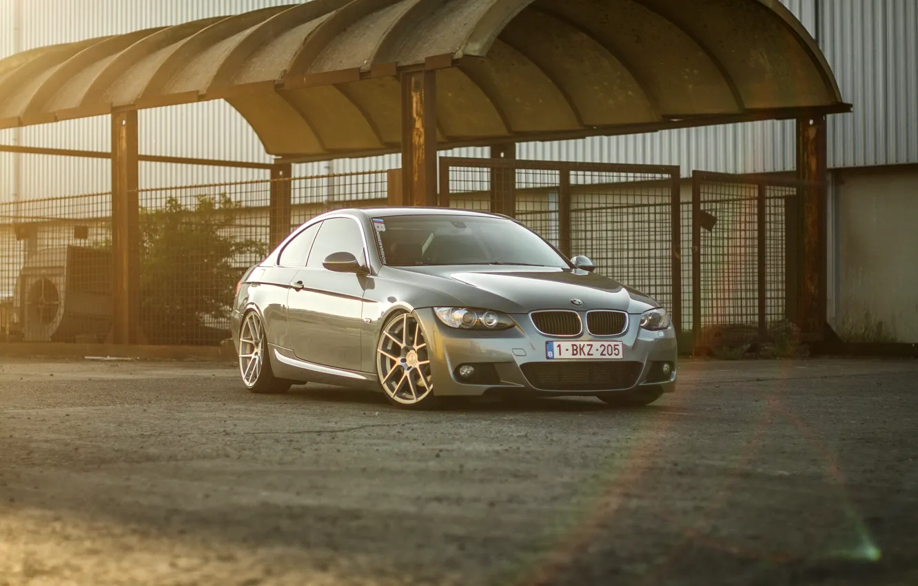 Wallpaper BMW, BMW, silver, wheels, silver, E92, frontside images for ...