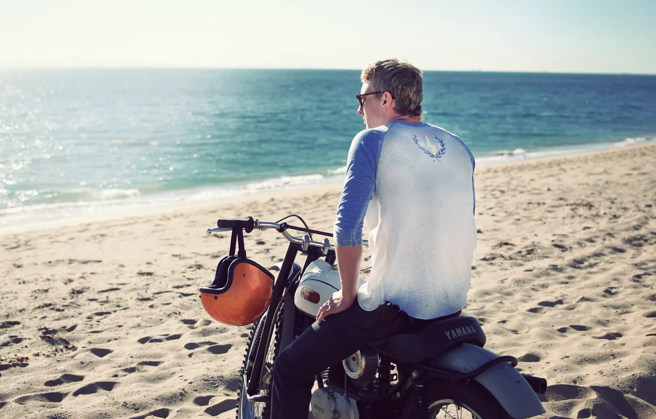 Wallpaper summer, beach, yamaha, ocean, coast, man for mobile and ...