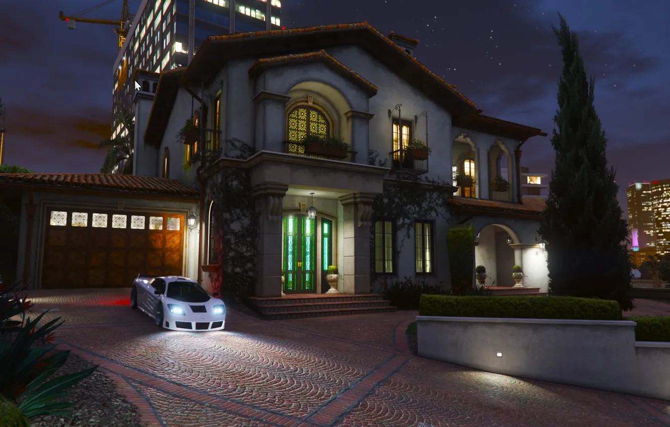 Wallpaper machine, city, the city, the game, home, game, car, night ...