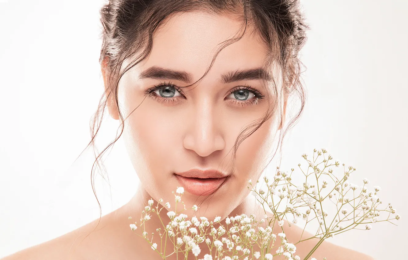 Wallpaper Girl Hot Sexy Eyes Smile Beautiful Figure Model For
