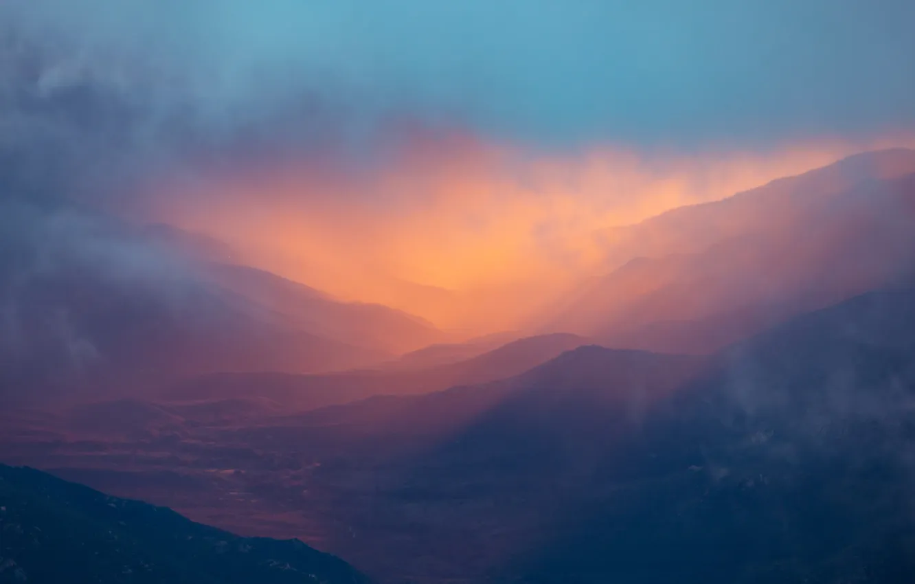 Wallpaper mountains, fog, valley for mobile and desktop, section пейзажи, resolution 6933x4622 ...