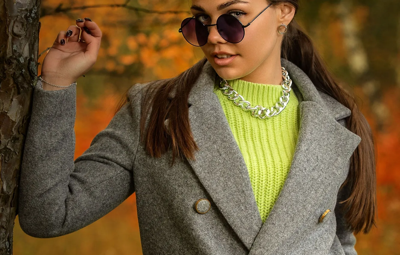 Wallpaper trees, nature, glasses, Arina, Alexander Zhuravlev for mobile ...