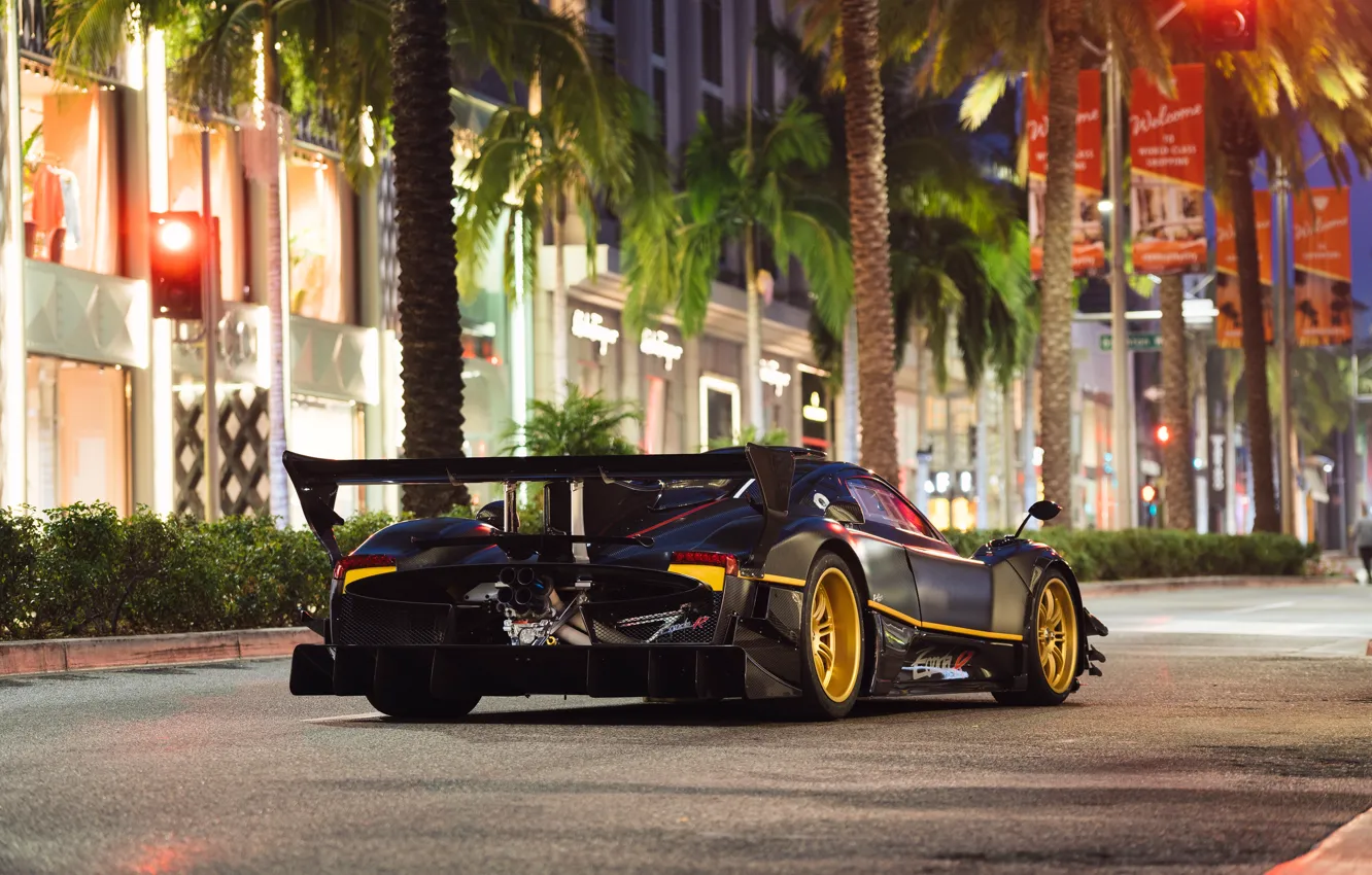 Wallpaper Pagani, Pagani Zonda R, Zonda, rear view for mobile and ...