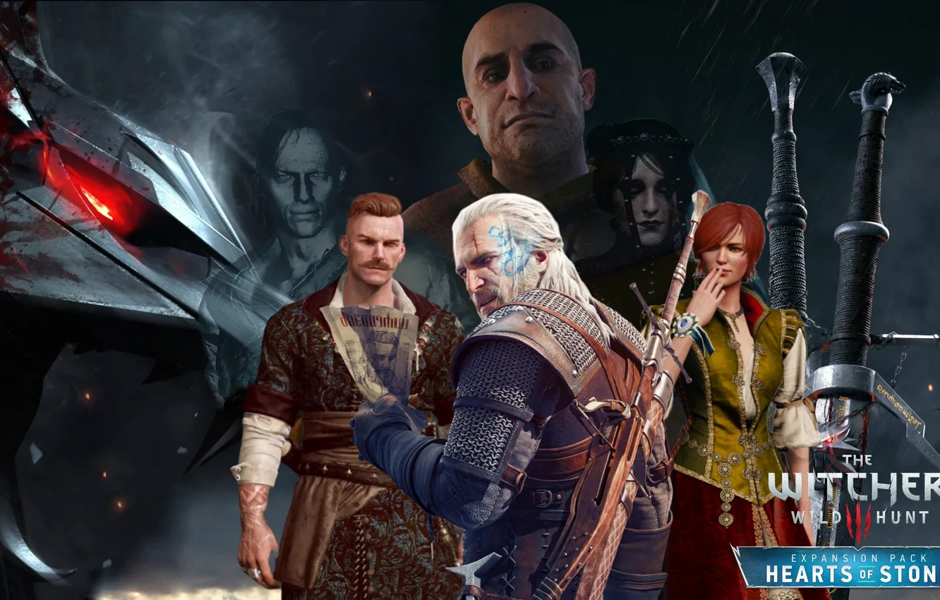 Wallpaper Geralt of Rivia, Butcher Blaviken, Gwynbleidd, White Wolf ...