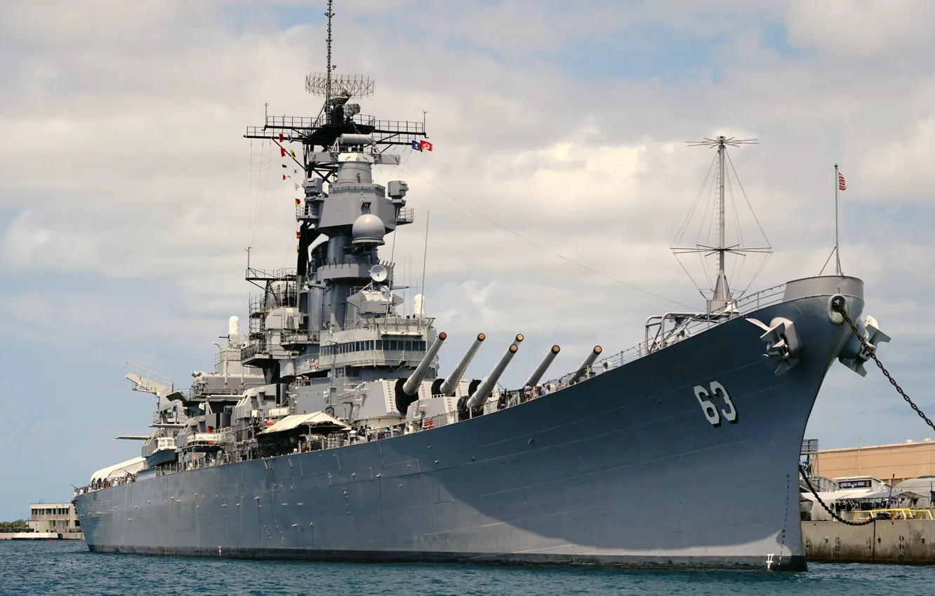Wallpaper ship, Museum, battleship, USS Missouri, BB-63 for mobile and ...