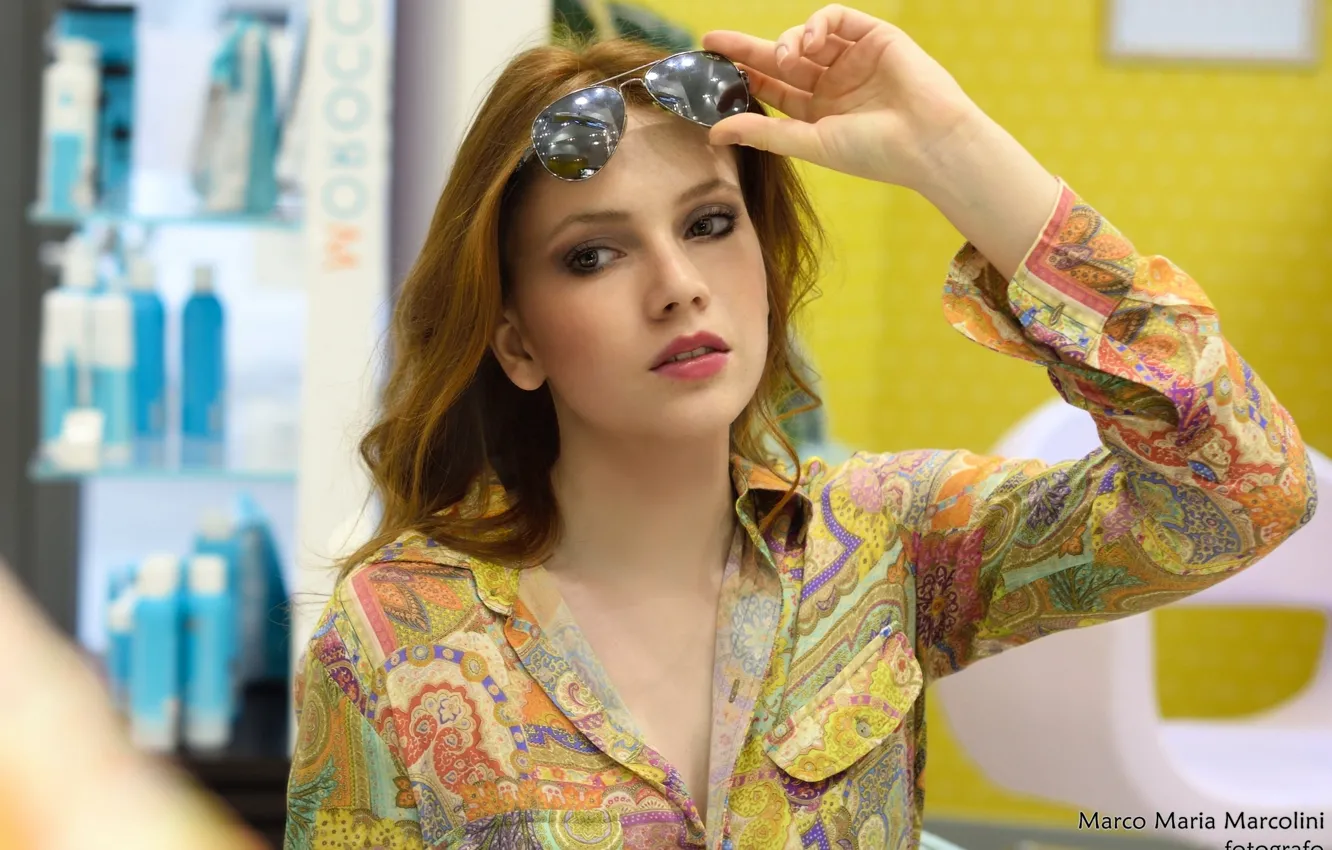 Wallpaper beauty, gesture, sunglasses, beautiful woman, Marco Maria ...