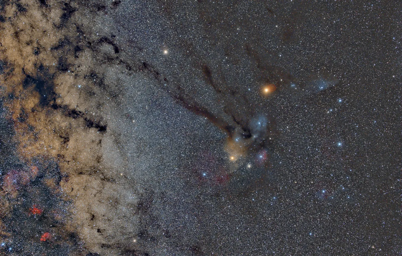 Wallpaper space, stars, Antares area for mobile and desktop, section ...