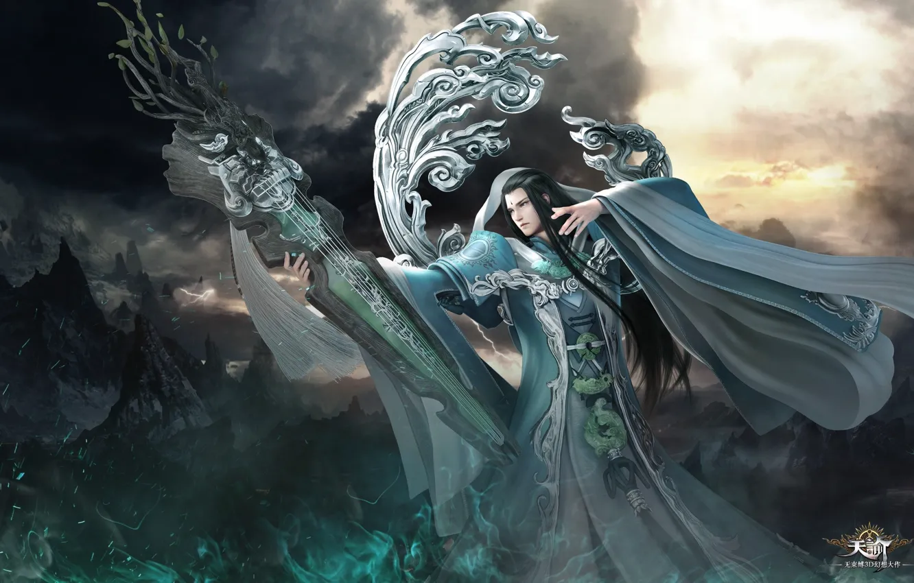 Wallpaper China, game, weapon, man, MMORPG, asian, warrior, chinese for ...