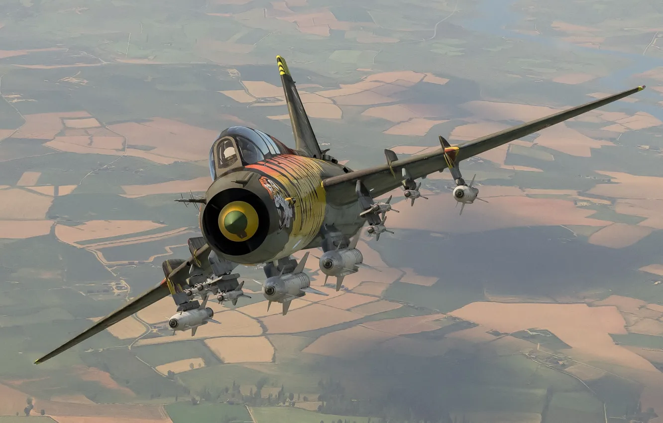 Wallpaper USSR, Fighter-bomber, Training aircraft, Su-17um3 images for ...