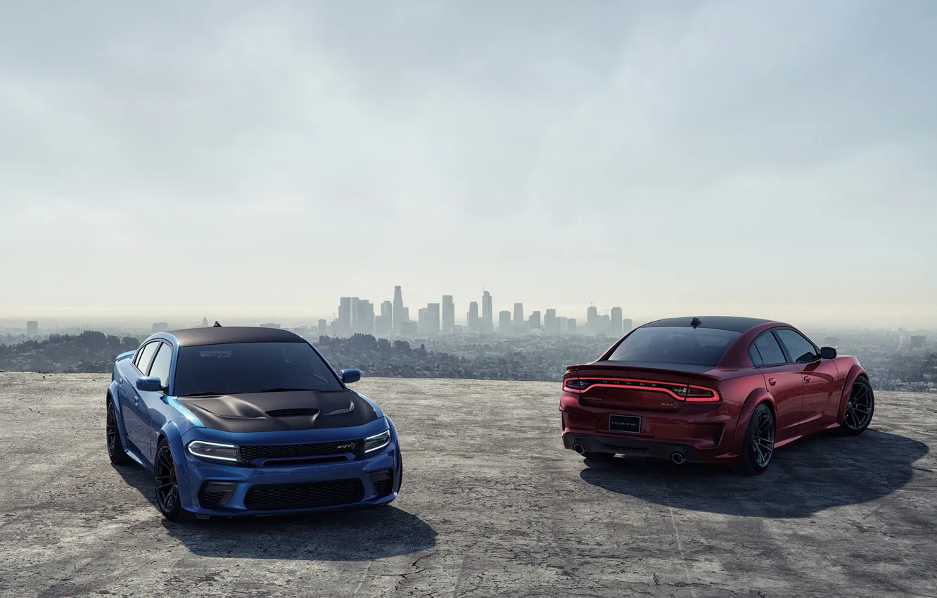 Wallpaper Red, Auto, Blue, Machine, Car, Car, Render, Dodge Charger for ...