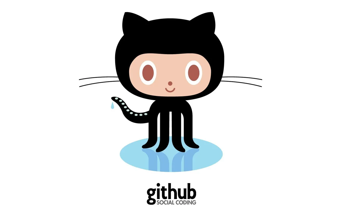 Wallpaper logo, programming, code, git, octocat, Github for mobile and ...