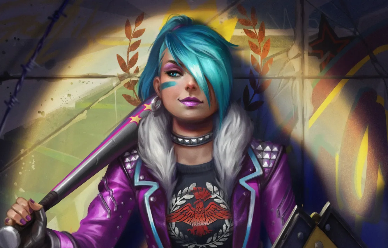 Wallpaper Art, Game, League of Legends, LoL, Fan Art, Jinx, Riot Game ...