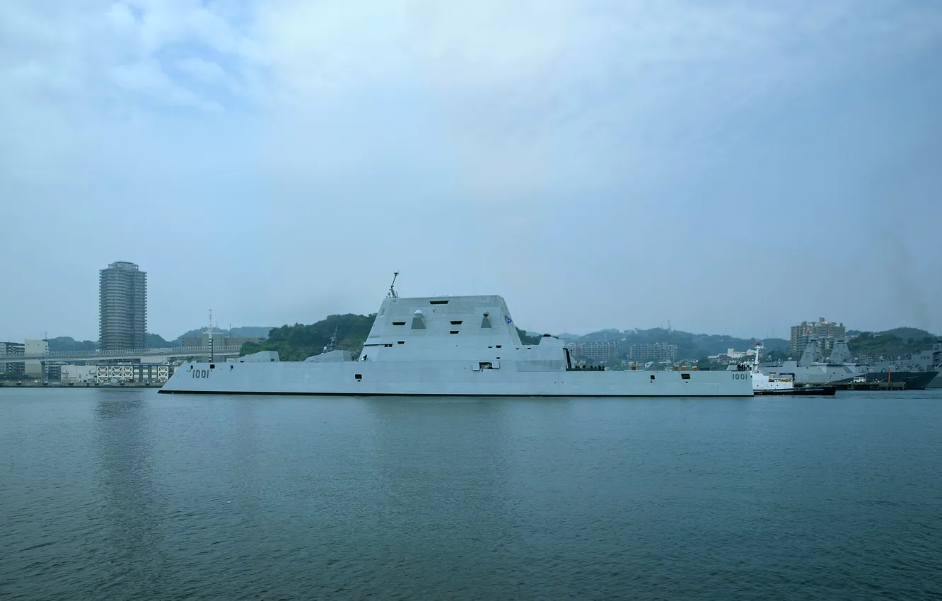 Wallpaper destroyer, US NAVY, USS Michael Monsoor, Visit, Yokosuka, The ...