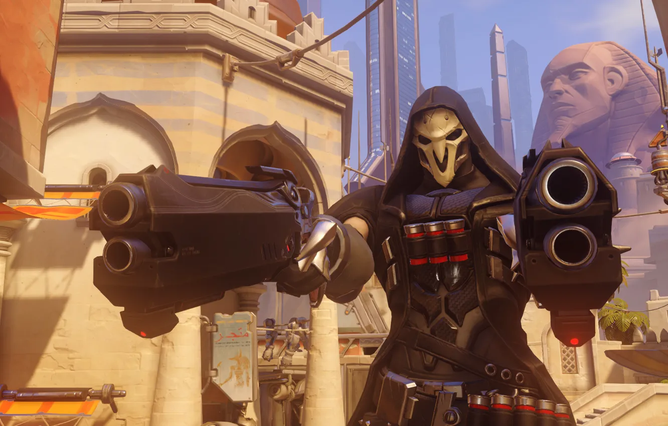 Wallpaper guns, Reaper, Overwatch images for desktop, section игры ...