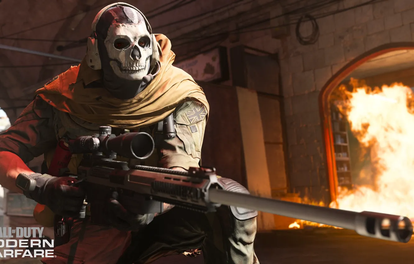 Wallpaper skull, mask, soldiers, Call of Duty, sight, rifle, Call of ...