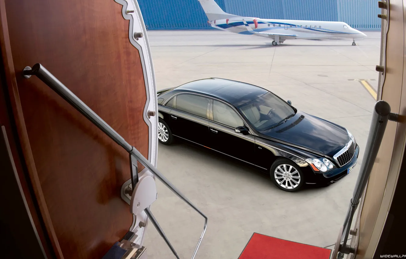 Wallpaper car, machine, Maybach, plane, car and plane for mobile and ...