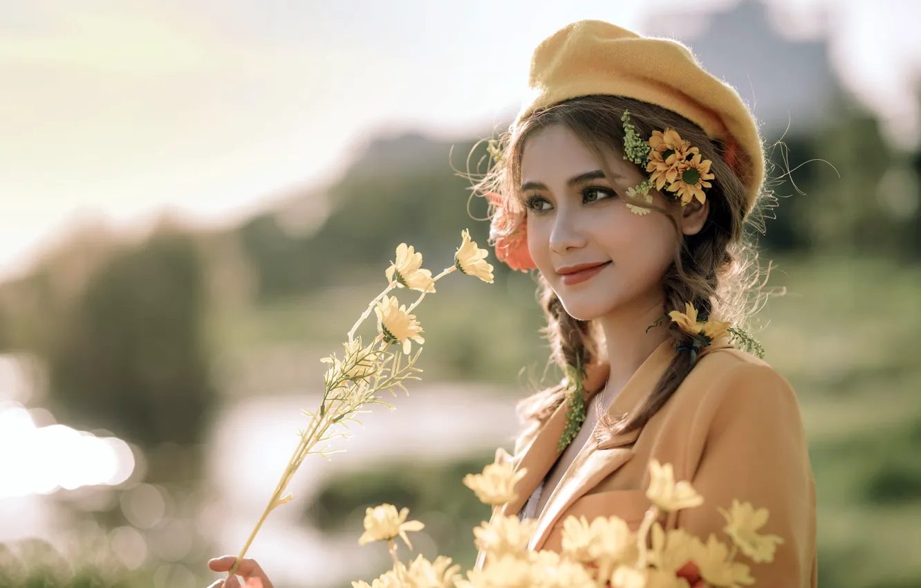 Wallpaper summer, girl, portrait for mobile and desktop, section ...