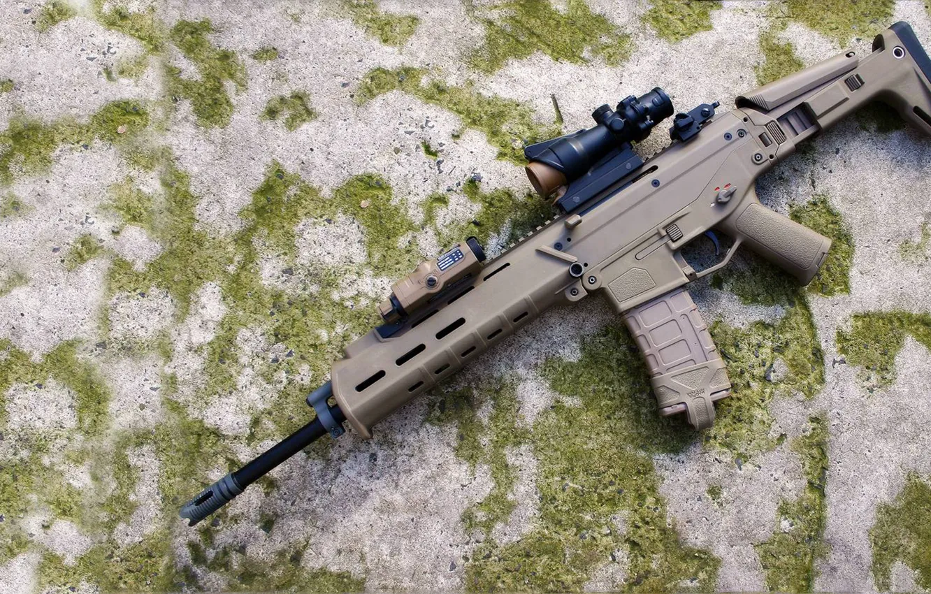 Wallpaper ACR, Bushmaster, automatic rifle, At the table, Magpul for mobile and desktop, section ...
