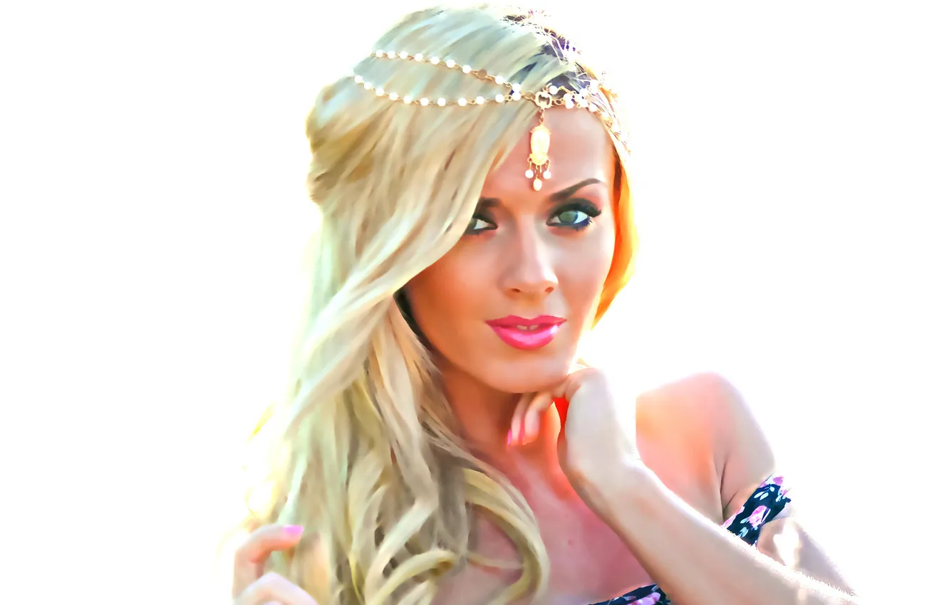Wallpaper Look Girl Face Hair Blonde Decoration Aida Ridic For
