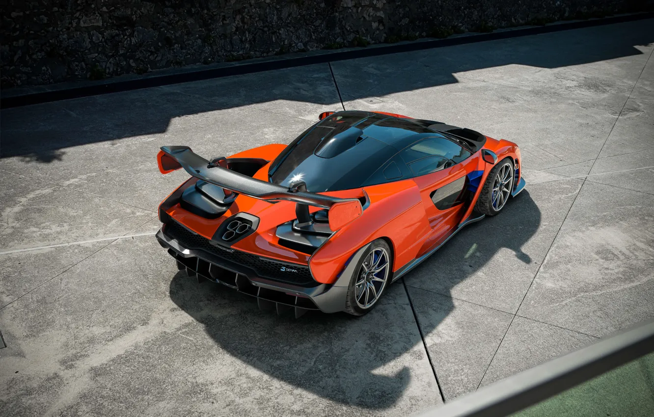 Wallpaper McLaren, supercar, 2018, Senna, Delta Red for mobile and ...