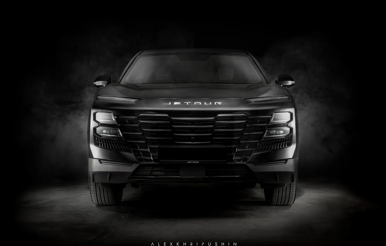 Wallpaper background, SUV, front view, monochrome, crossover, Jetour ...