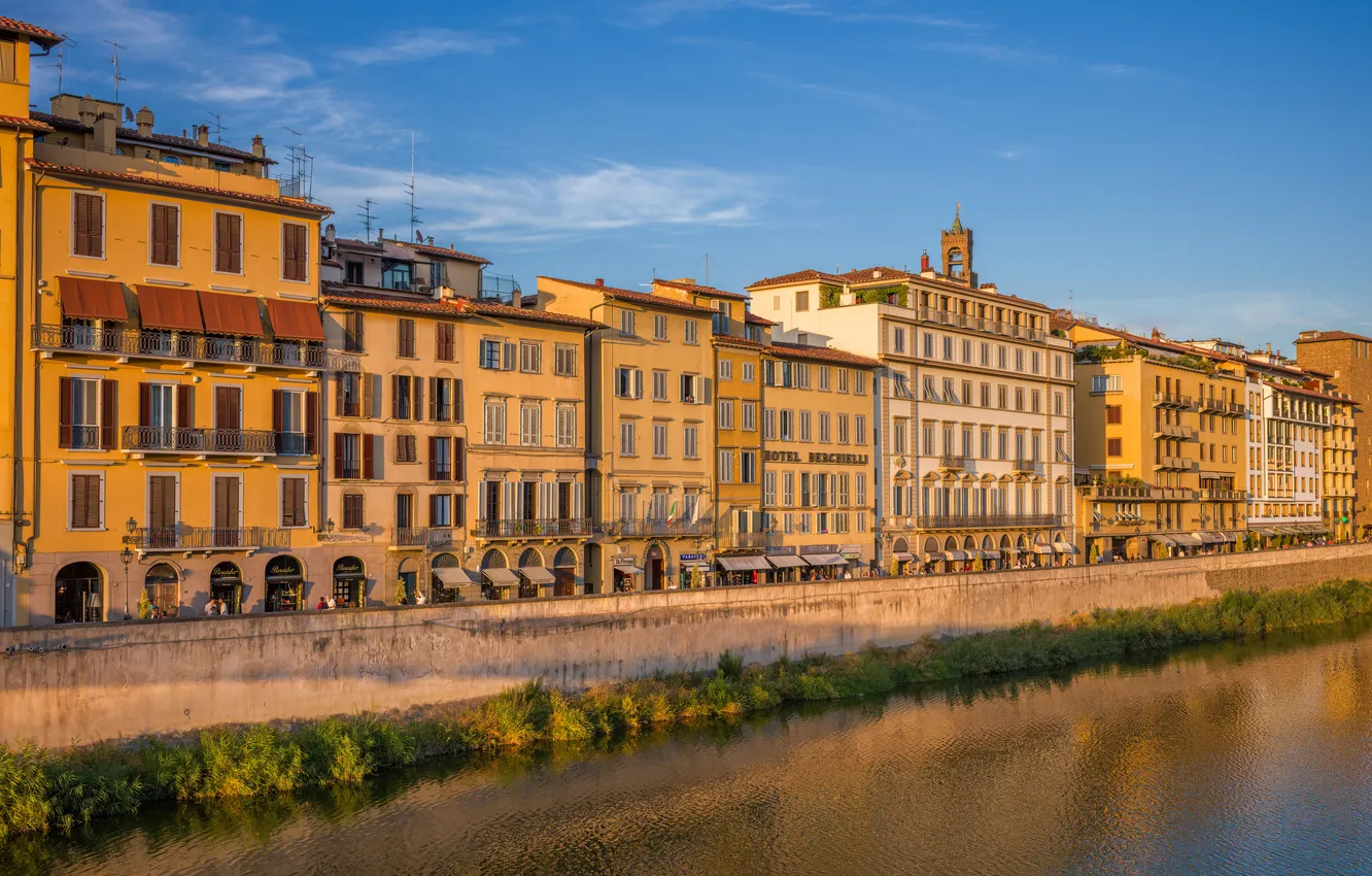 Wallpaper river, building, Italy, Florence for mobile and desktop ...