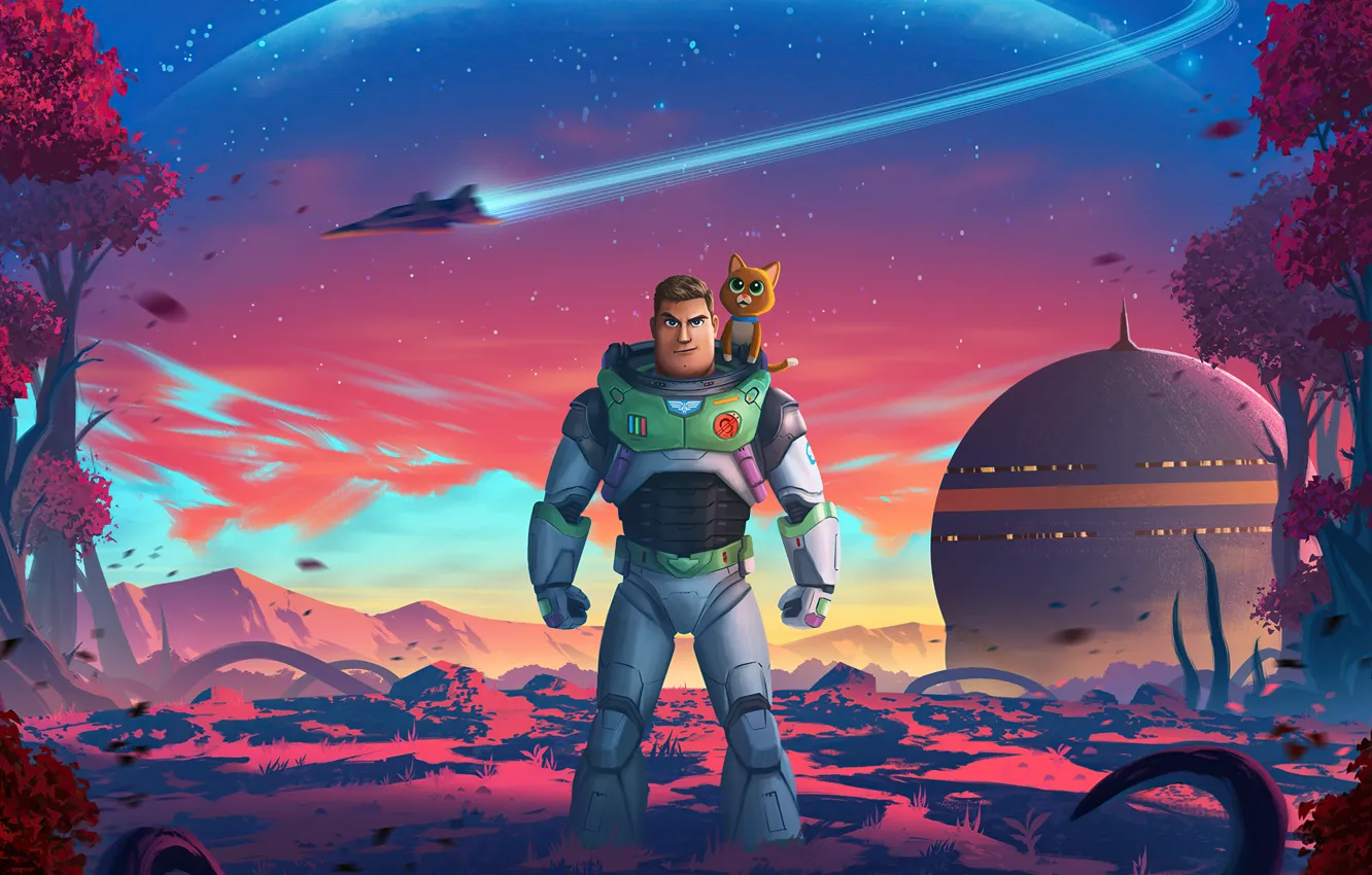 Wallpaper cat, planet, hero, space, hero, space, Buzz Lightyear, Buzz ...