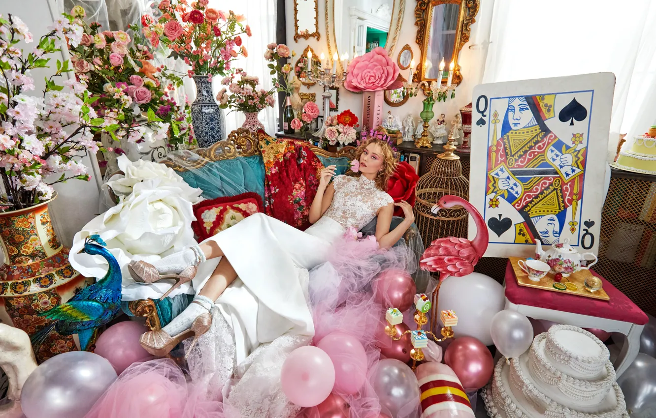 Wallpaper girl, pose, style, model, map, interior, fashion, fashion for ...