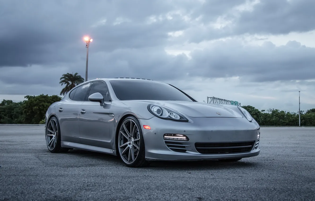 Wallpaper Porsche, Panamera, Grey, Matte, CW-S5 for mobile and desktop ...