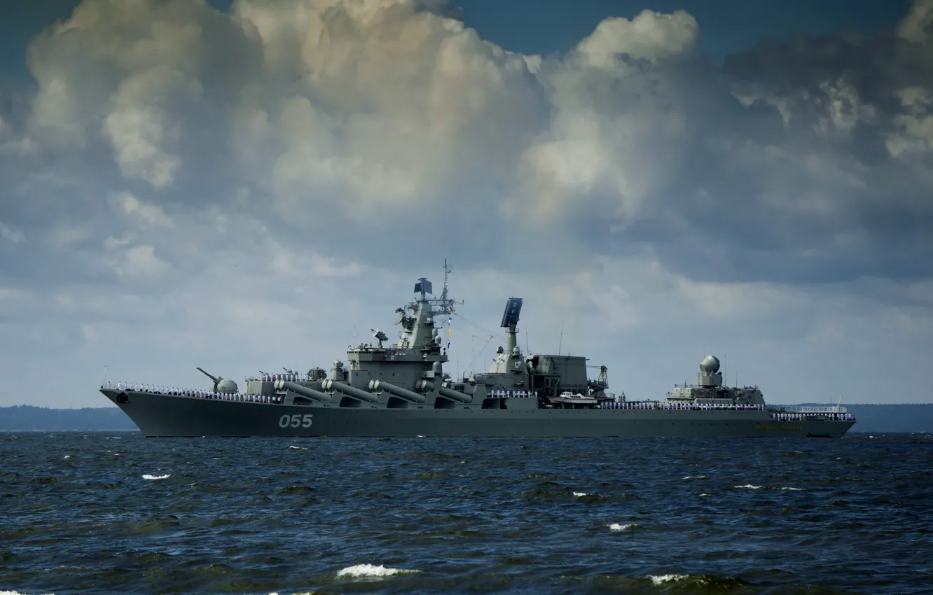 Wallpaper cruiser, rocket, the project 1164, Marshal Ustinov for mobile ...