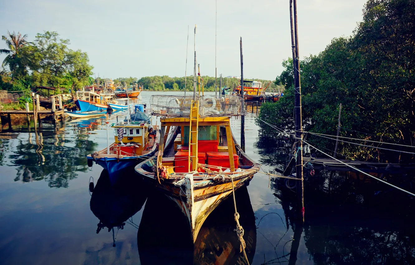 Wallpaper malaysia, magnificent, vivid, color, village, kuantan, view ...