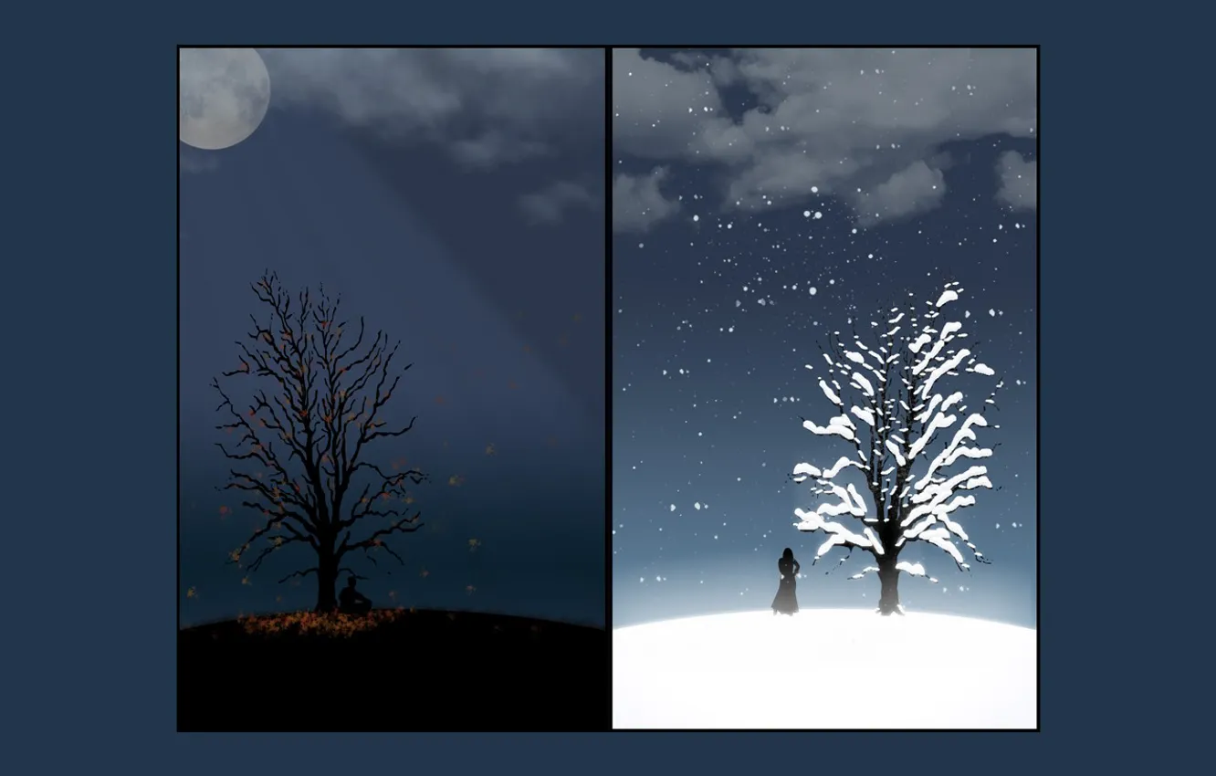 Wallpaper winter, sadness, autumn for mobile and desktop, section ...