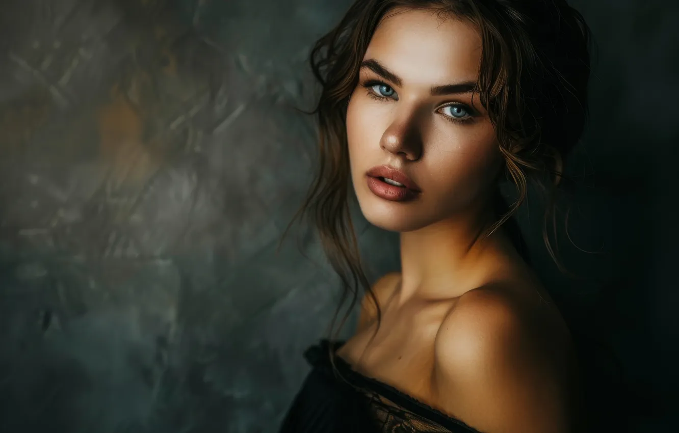 Wallpaper look, girl, pose, AI art, neural network for mobile and ...