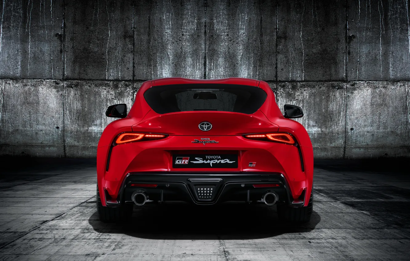 Wallpaper Toyota, rear view, Supra, 2019, Toyota GR Above, GR Above ...
