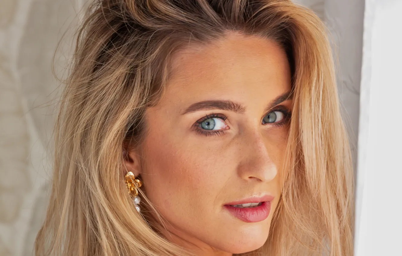 Wallpaper Colette, woman, model, hair, blonde, highlights, mouth ...