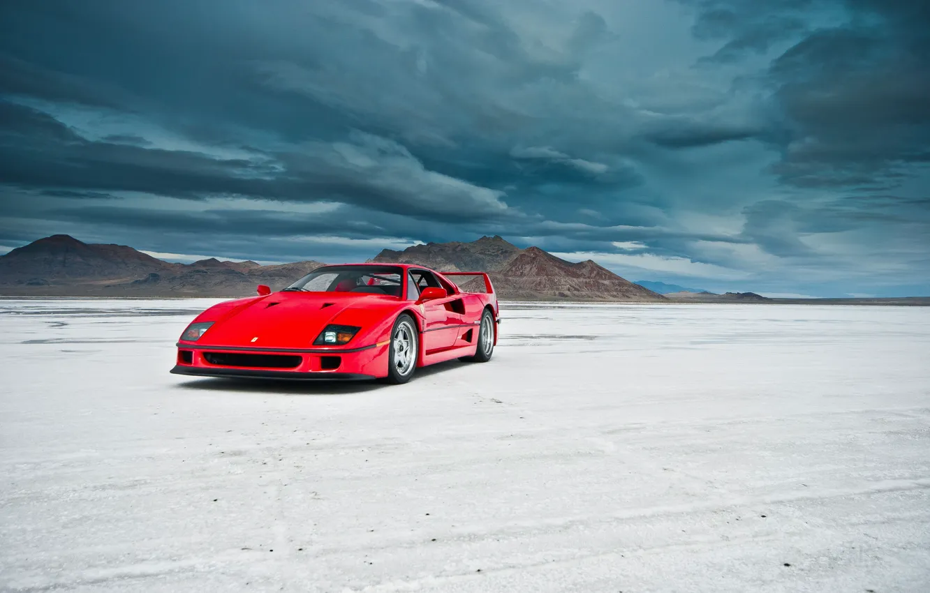 Wallpaper Ferrari, F40, Clouds images for desktop, section ferrari ...