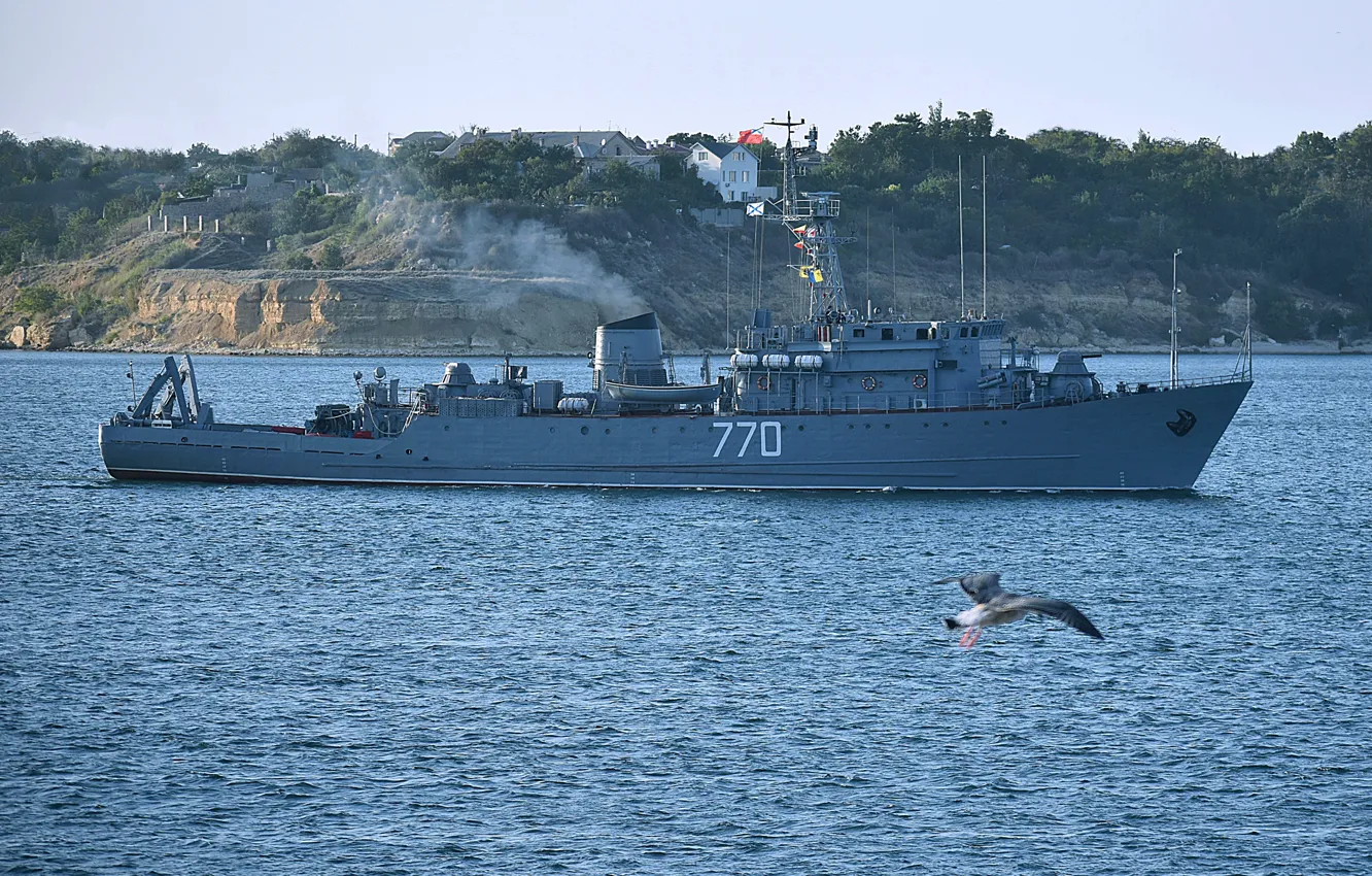 Wallpaper sea, minesweeper, Sevastopol, Valentin Pikul for mobile and ...