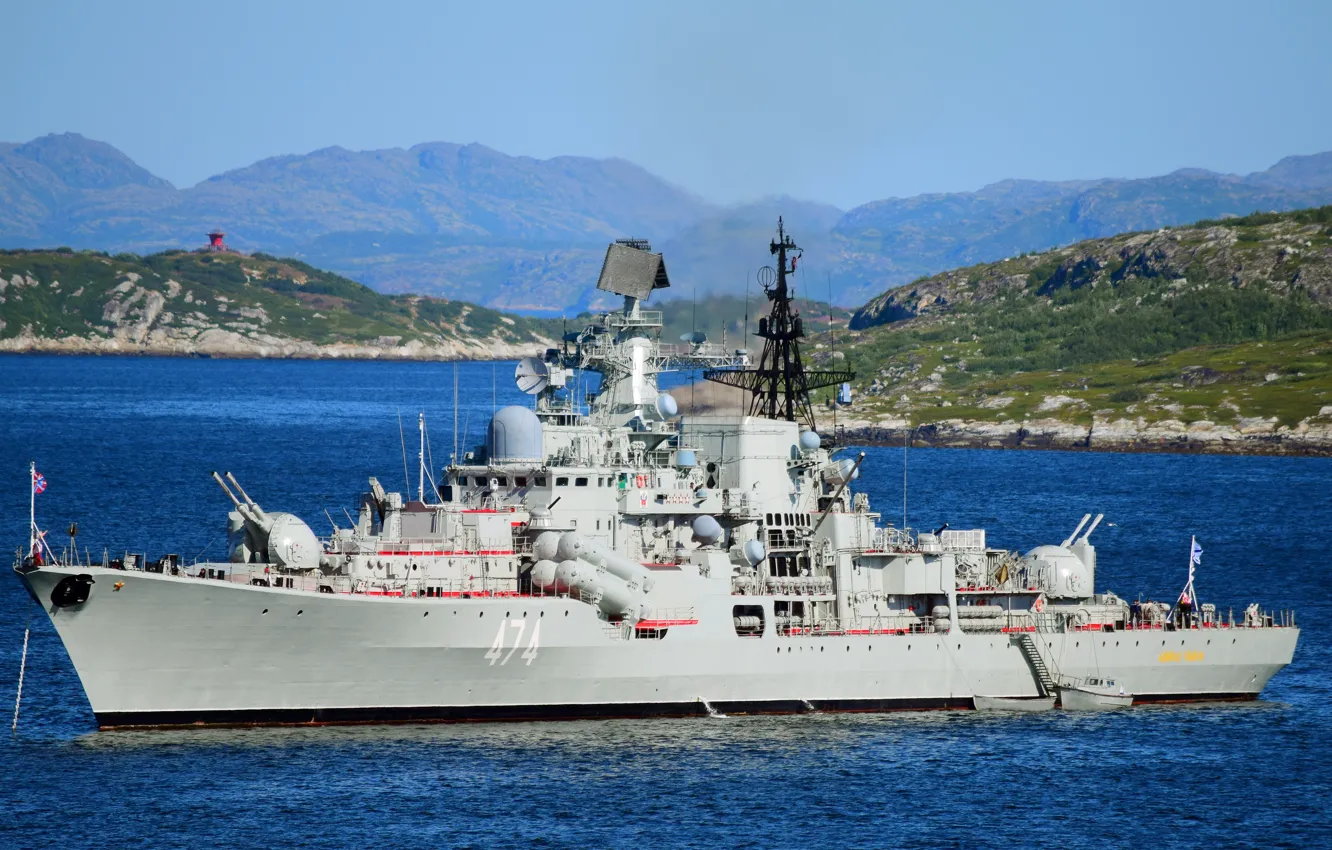 Wallpaper squadron, destroyer, the project 956, Admiral Ushakov for ...