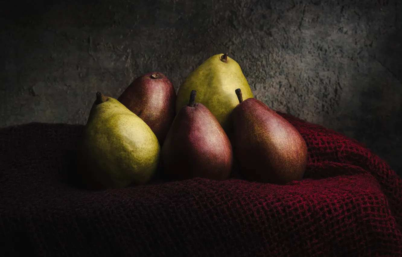 Wallpaper the dark background, still life, table, fruit for mobile and ...