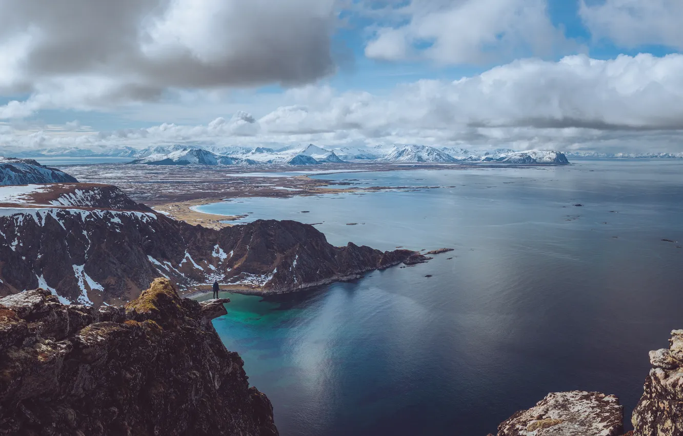 Wallpaper ocean, mountains, lake for mobile and desktop, section ...