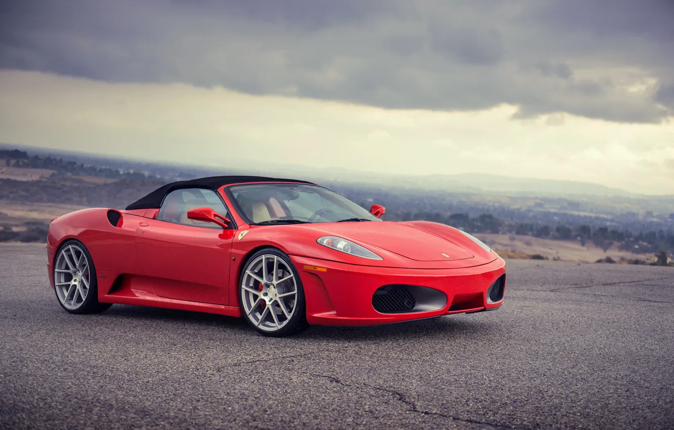 Wallpaper Ferrari, supercar, red, Ferrari, spider, f-430, Spider, F-430 ...