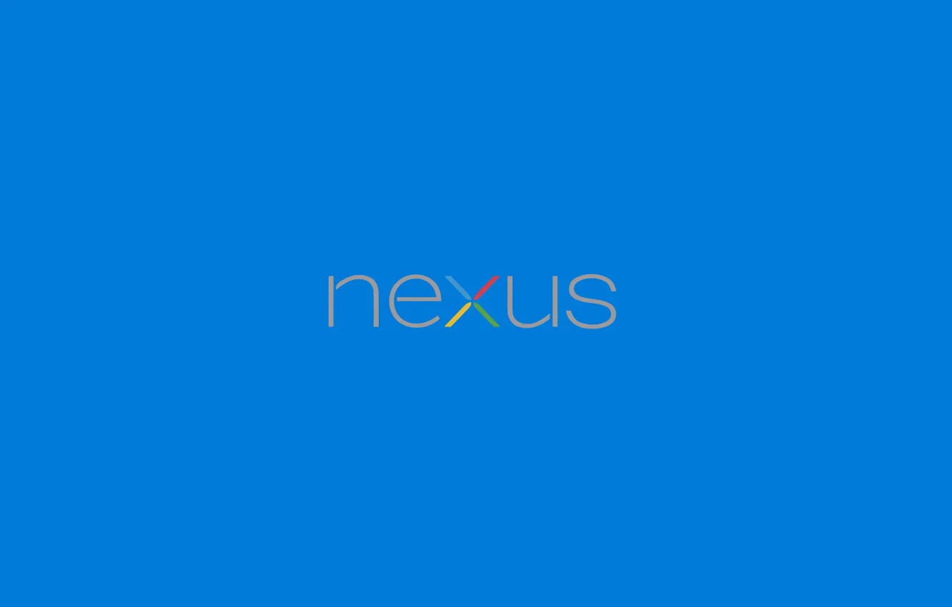 Wallpaper background, blue, logo, nexus for mobile and desktop, section ...