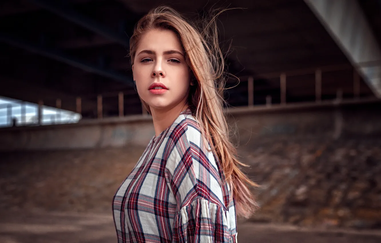 Wallpaper look, bridge, background, model, portrait, makeup, dress ...